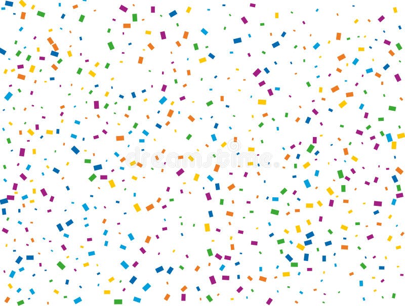 Holiday Rectangular Confetti. Light Rainbow Glitter Confetti Background ...