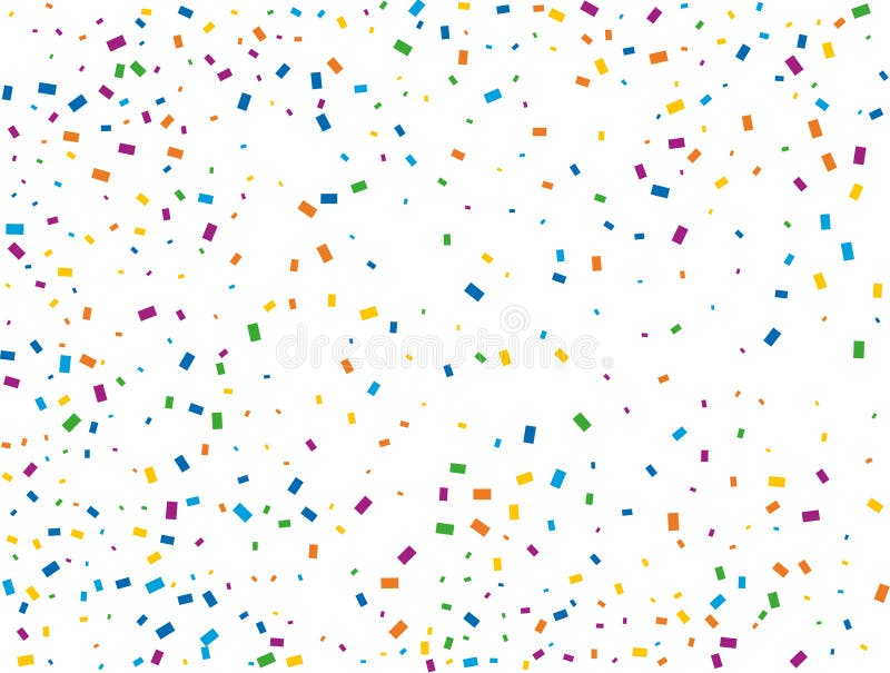 Holiday Rectangular Confetti. Light Rainbow Glitter Confetti Background ...