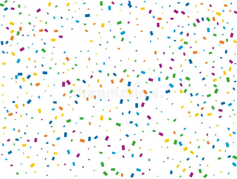 Holiday Rectangular Confetti. Light Rainbow Glitter Confetti Background ...