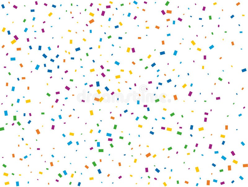Holiday Rectangular Confetti. Light Rainbow Glitter Confetti Background ...