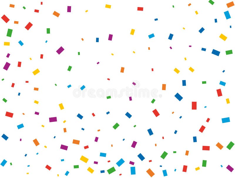 Holiday Rectangular Confetti. Light Rainbow Glitter Confetti Background ...