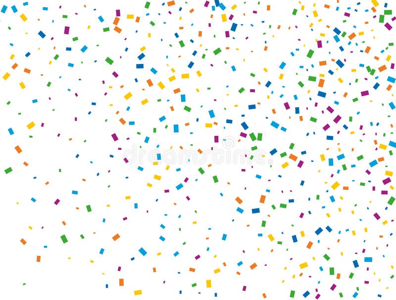 Holiday Rectangular Confetti. Light Rainbow Glitter Confetti Background ...