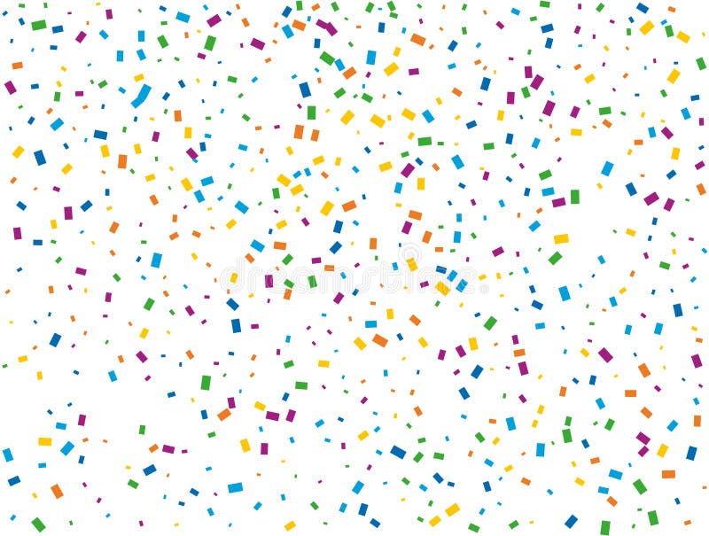 Holiday Rectangular Confetti. Light Rainbow Glitter Confetti Background ...