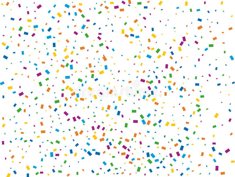 Holiday Rectangular Confetti. Light Rainbow Glitter Confetti Background ...