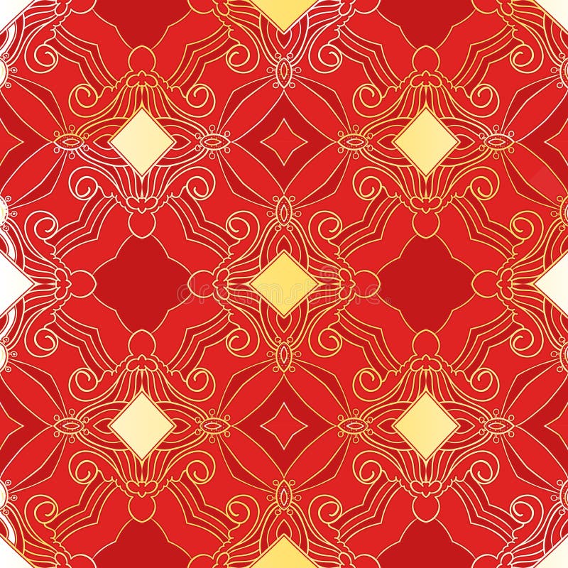 Holiday red them pattern stock illustration. Illustration of rich ...