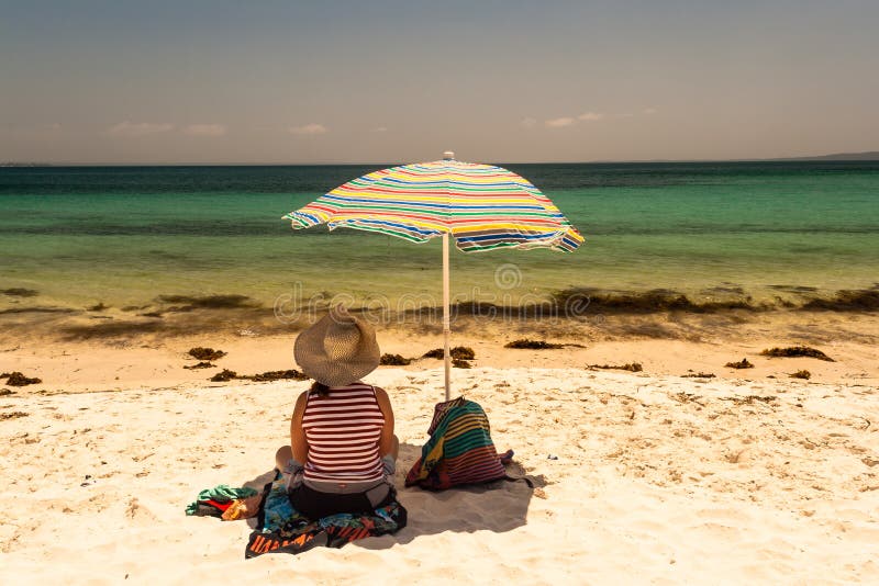 Holiday Relax Beach Lady stock image. Image of sand, holidays - 26699495