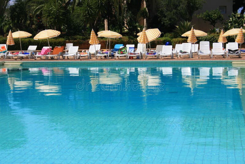 Holiday resort pool stock image. Image of blue, vacation - 3821297