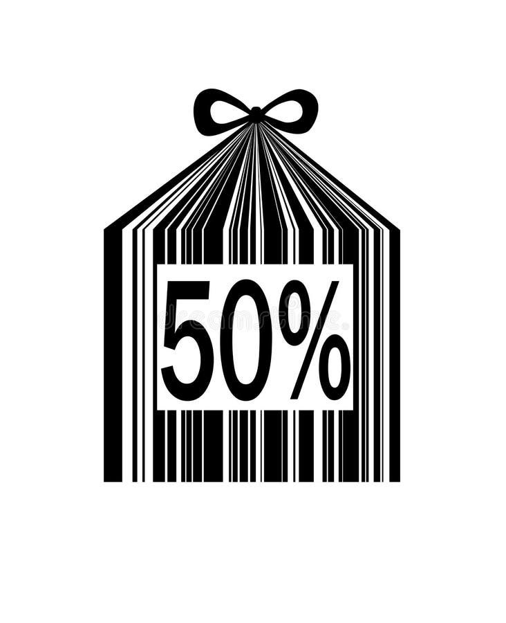 Holiday Sale Bar Code Concept, Stock Vector - Illustration of icon ...