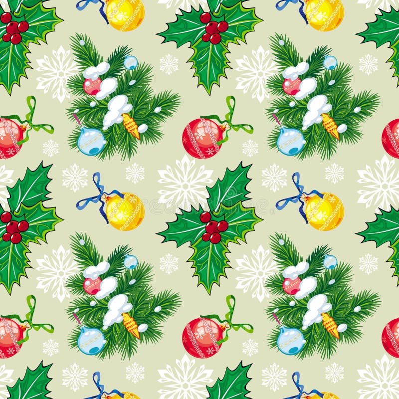 Holiday seamless pattern stock illustration. Illustration of design ...