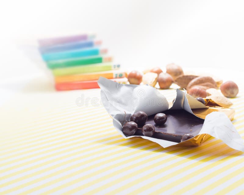 Holiday Season Chocolate Bar Stock Photo - Image of almonds, lifestyle ...