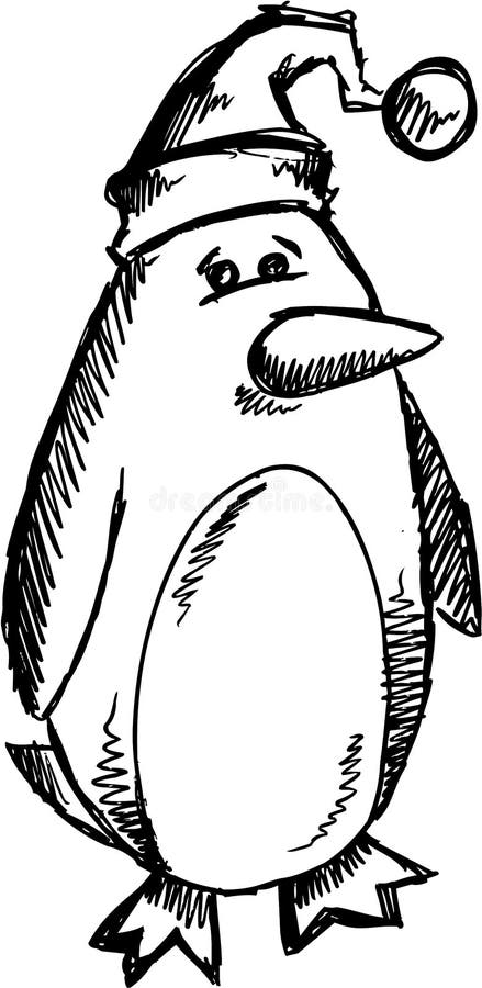Zen Tangle and Zen Doodle Penguin. Zentangle Animal. Silhouette Vector ...