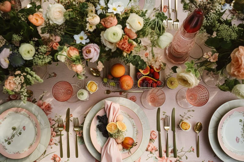 Holiday Tablescape, Formal Dinner Table Setting, Table Scape with ...