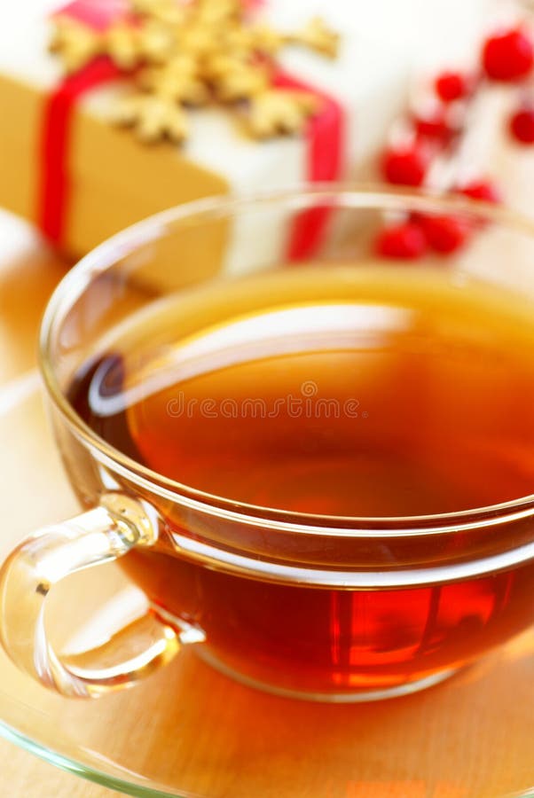 Holiday tea stock photo. Image of gift, decoration, holidays - 32748374