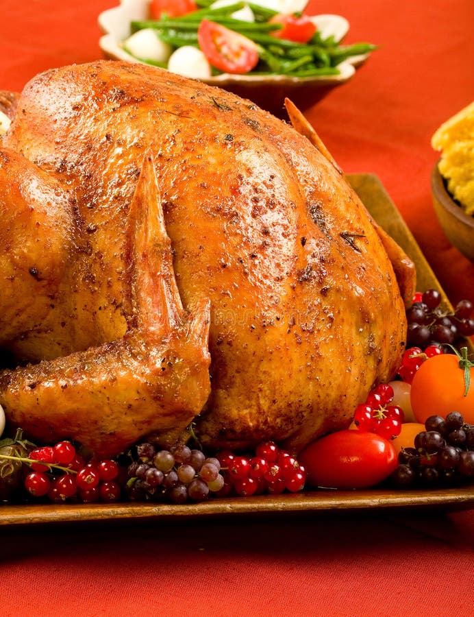 Turkey on table stock image. Image of gathering, delicious - 3422871