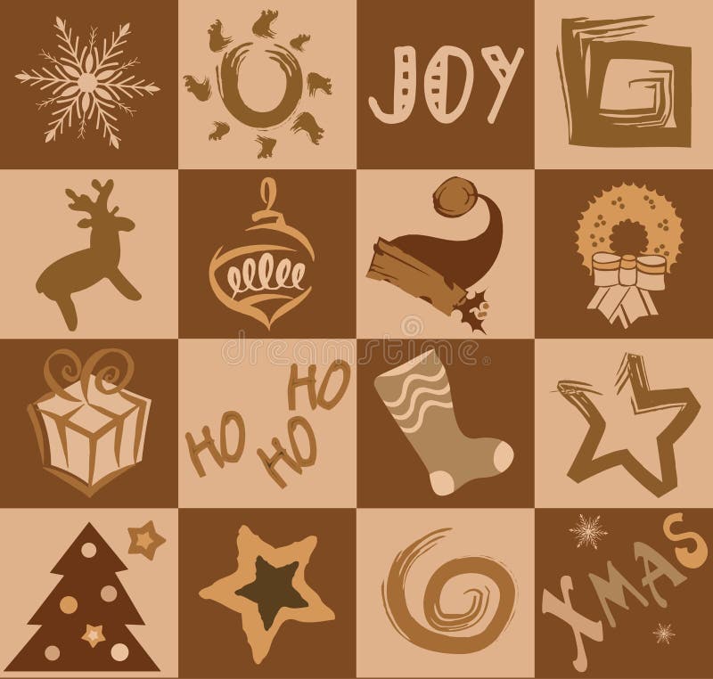 Holiday vector collage stock vector. Illustration of card - 35751168