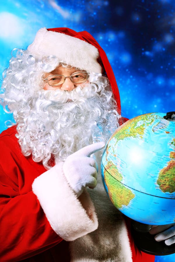 Santa earth stock image. Image of earth, santa, celebration - 1573247