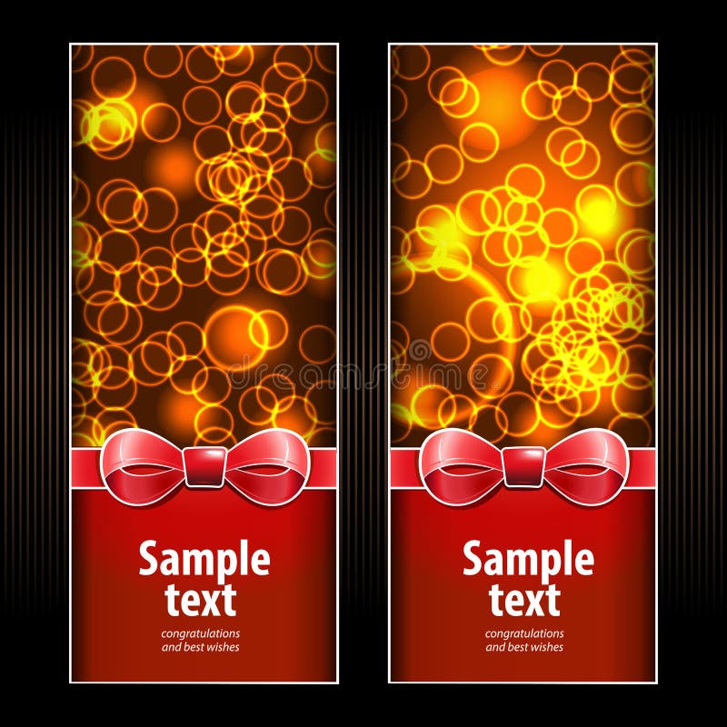 Holidays Banners with Lighting Effect (place for Your Text) Stock ...