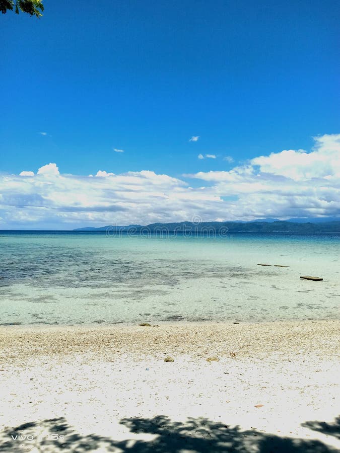 Holidays on the Coast Looking at the Bright Views Stock Photo - Image ...