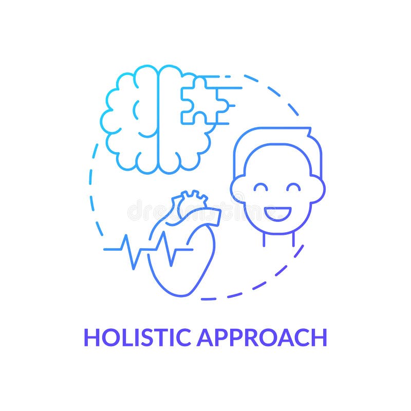 Holistic Approach Blue Gradient Concept Icon Stock Vector ... Holistic Approach Blue Gradient Concept Icon Stock Vector ...