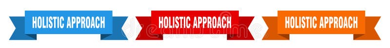 Holistic Approach Ribbon. Holistic Approach Isolated Paper Sign. Banner ...