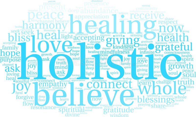 Holistic Word Cloud stock vector. Illustration of accepting - 99074804