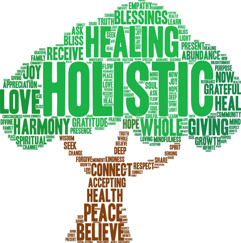 Holistic Word Cloud stock vector. Illustration of body - 99074930