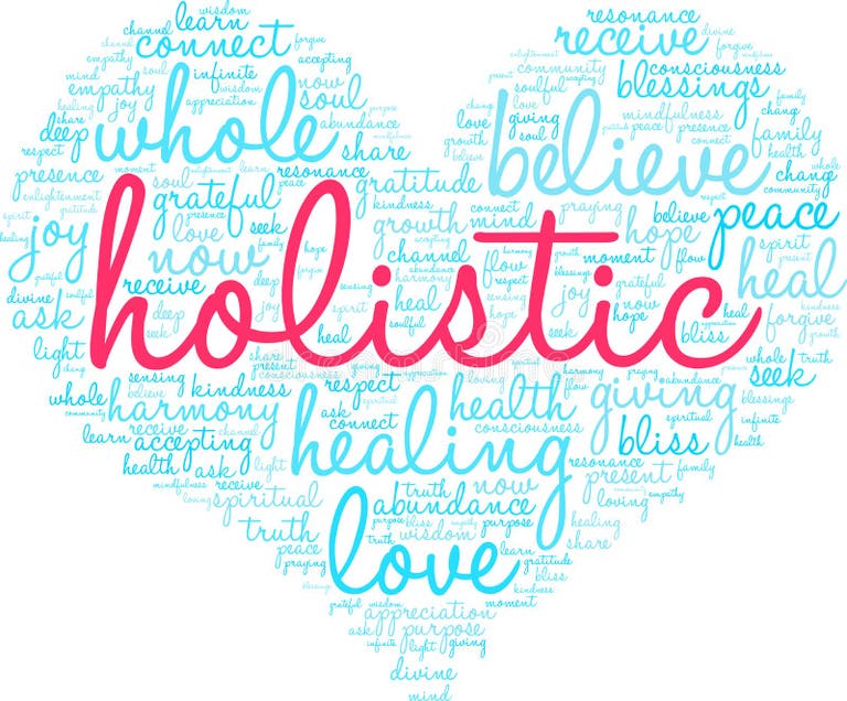 Holistic Word Cloud stock illustration. Illustration of channeling ...