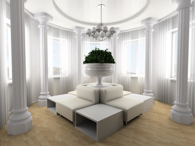 Holl in office stock illustration. Illustration of ceiling - 12855062