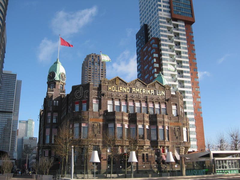 The Holland Amerika Building in Rotterdam, the Netherlands Editorial ...