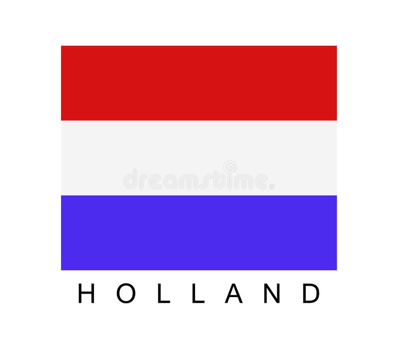 Holland flag illustrated stock illustration. Illustration of element ...