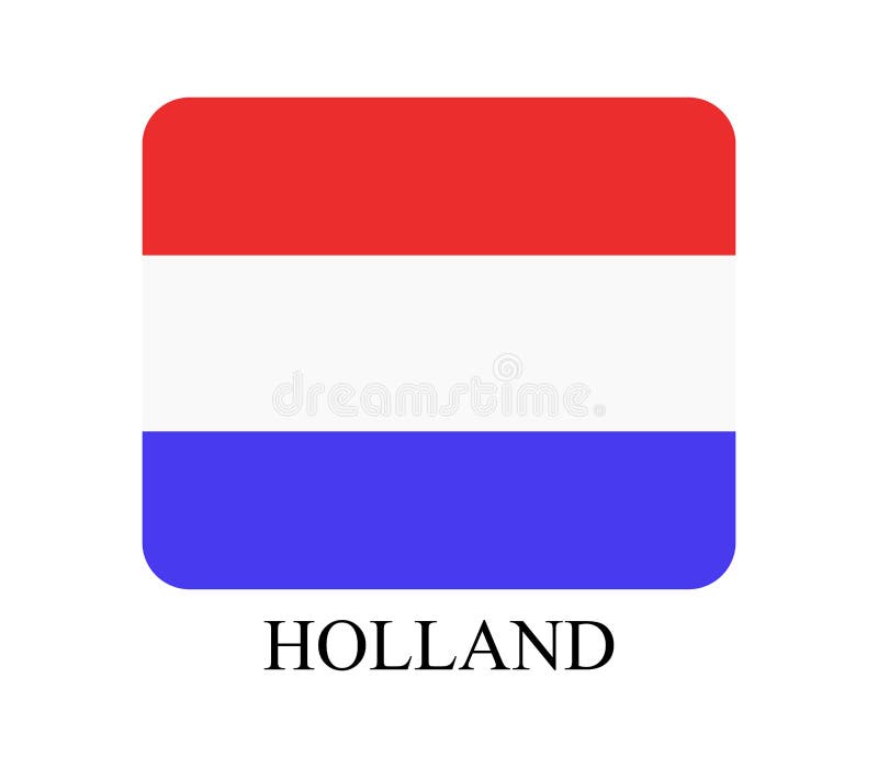 Holland flag illustrated stock illustration. Illustration of graphic ...