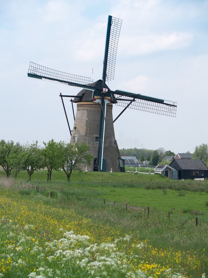 Holland rural windmill stock image. Image of agriculture - 32472209