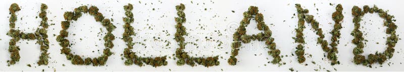 Holland Spelled with Marijuana Stock Photo - Image of legalization ...