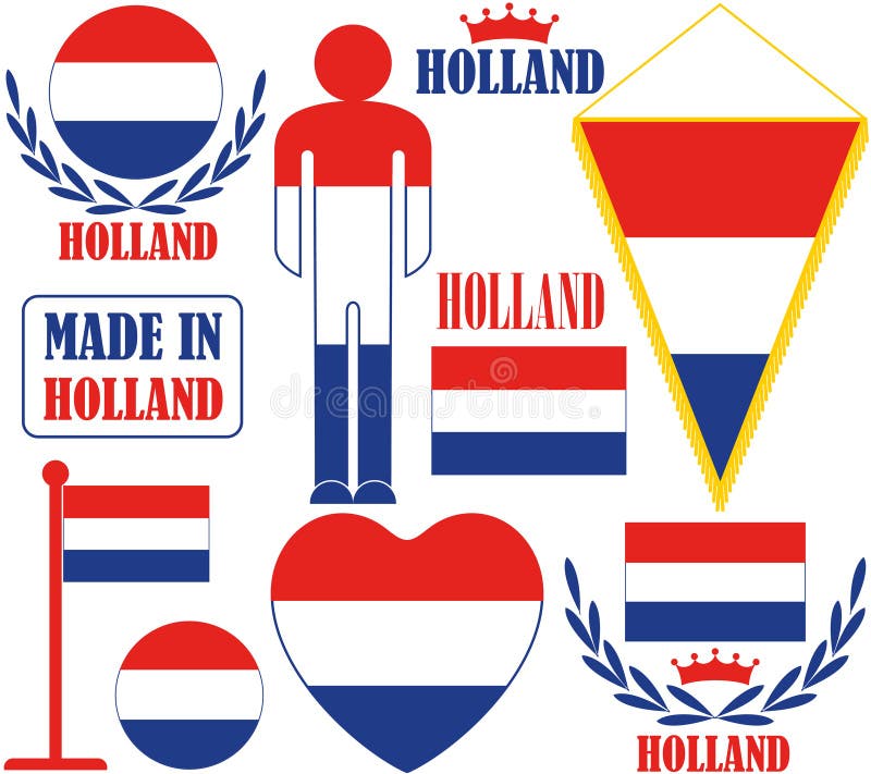 Holland stock vector. Illustration of traditional, emblem - 48546338