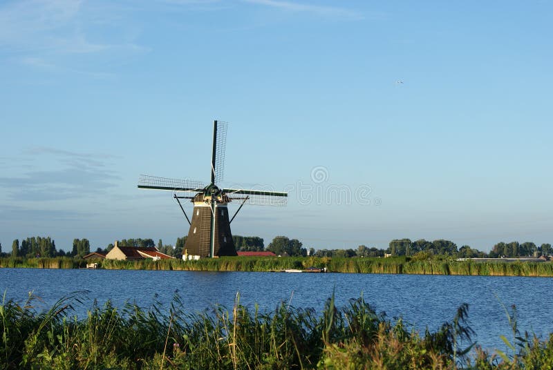 Hollands windmill stock photo. Image of buidling, travel - 16211420