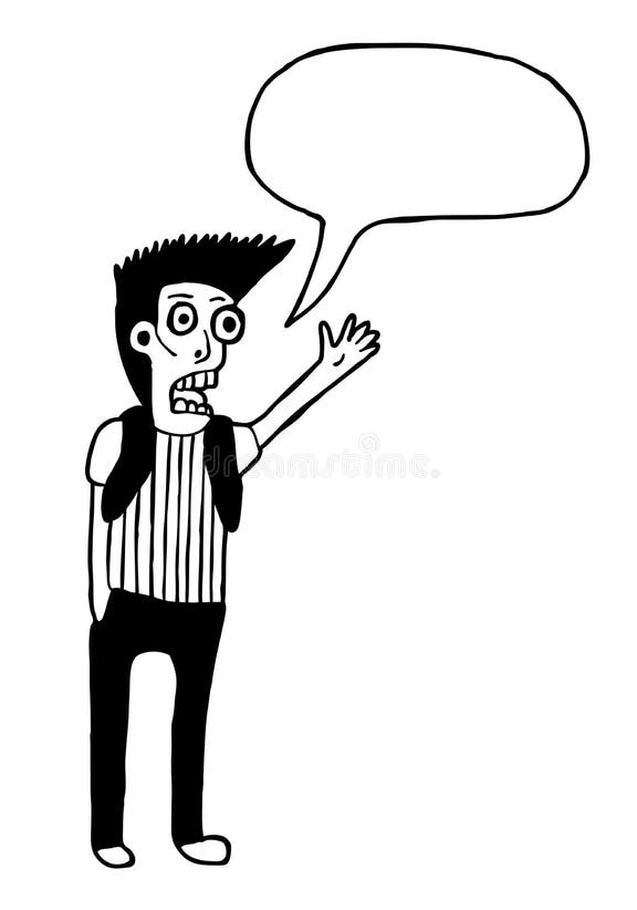 Holler boy stock vector. Illustration of hand, drawing - 27586484