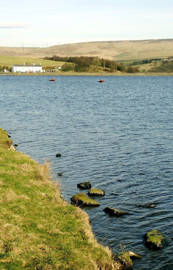 Hollingworth lake stock photo. Image of building, britain - 97114644