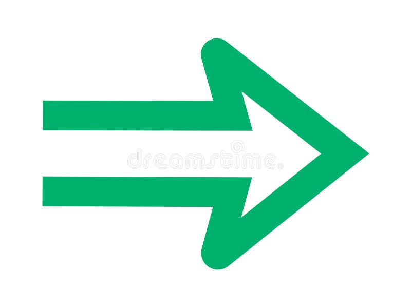 Hollow Arrow stock illustration. Illustration of diagram - 371960837