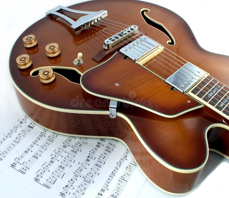 Hollow Body stock photo. Image of reverb, strings, carved - 140142