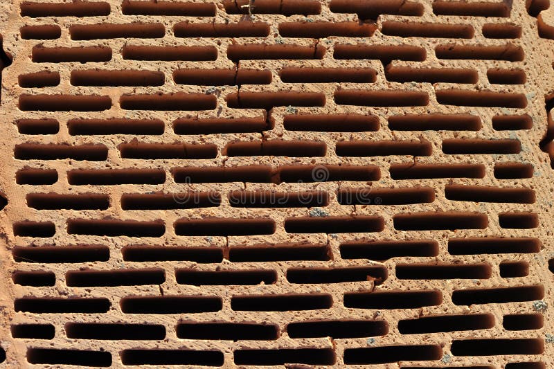 Hollow clay blocks stock image. Image of build, ceramic - 43200509