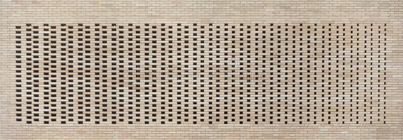 Hollow Brick Wall Texture Background Stock Photo - Image of surface ...