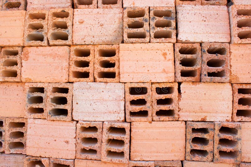 Hollow bricks stock photo. Image of backgrounds, wall - 43512370