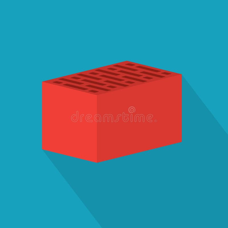 Hollow ceramic brick icon stock vector. Illustration of ceramic - 182842671