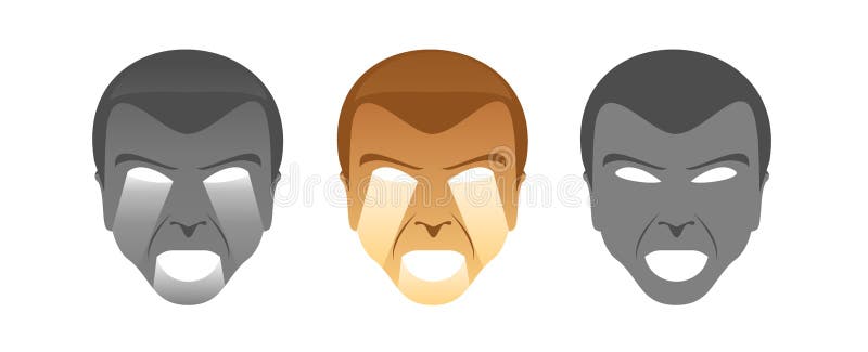 Hollow Face stock vector. Illustration of background - 17847044