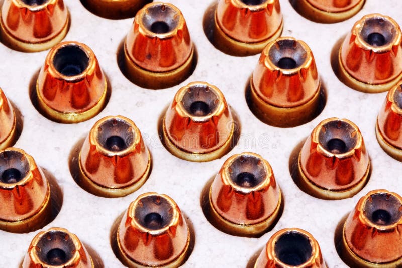 Hollow point bullets stock photo. Image of firearm, criminal - 8714538