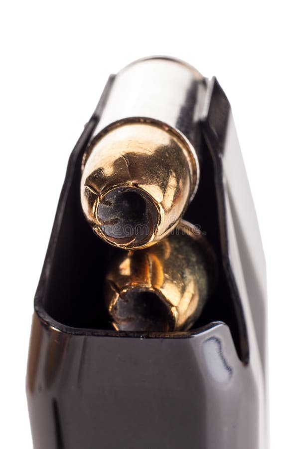 Hollow Point Bullets in Magazine Stock Photo - Image of cartridge ...