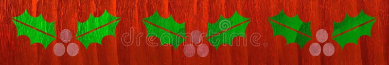 Holly border stock illustration. Illustration of effect - 3355180