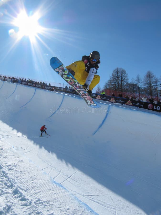 Half Pipe snowboard editorial stock image. Image of alpine - 19278704
