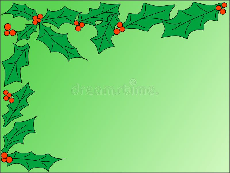 Holly Frame stock illustration. Illustration of seasonal - 5921867