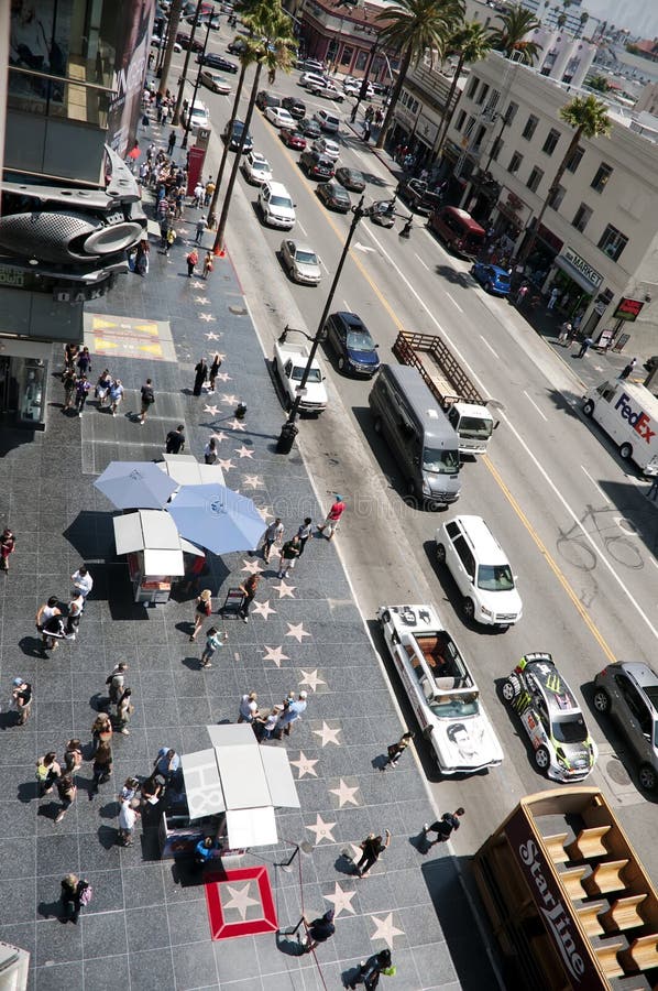 Hollywood boulevard editorial stock photo. Image of street - 20701553